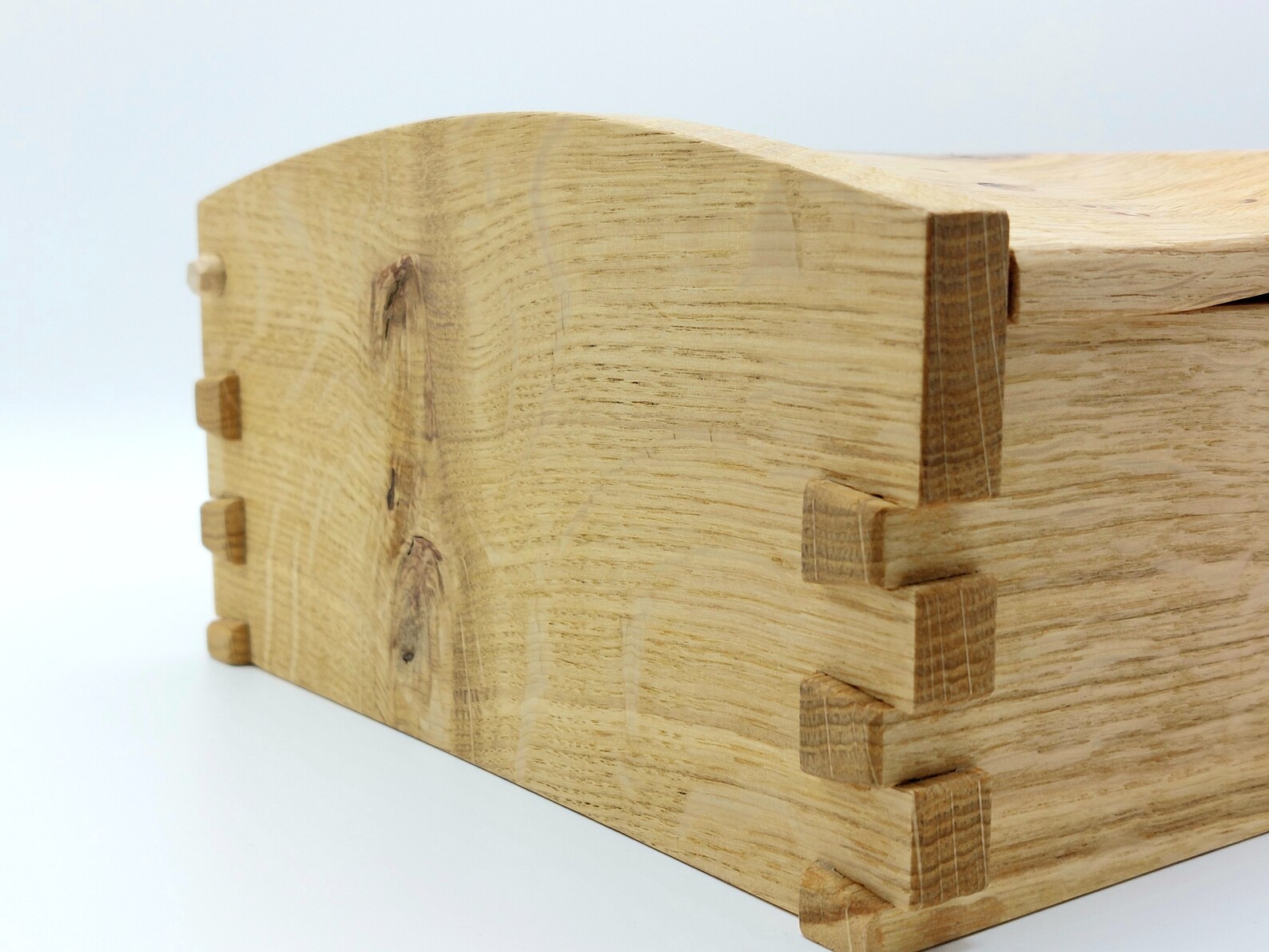 Oak Memory Keepsake Box. Handmade Oak Jewellery Chest With Dovetail ...