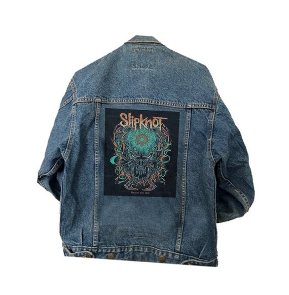 Retro 80s 90s Vintage Denim Jacket - Slipknot Heavy M… - Gem