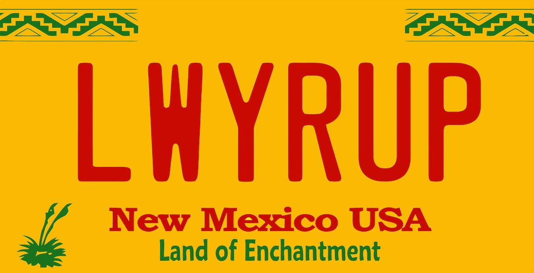 Better Call Saul Breaking Bad "lwyrup" Novelty License Plate Sublimated ...