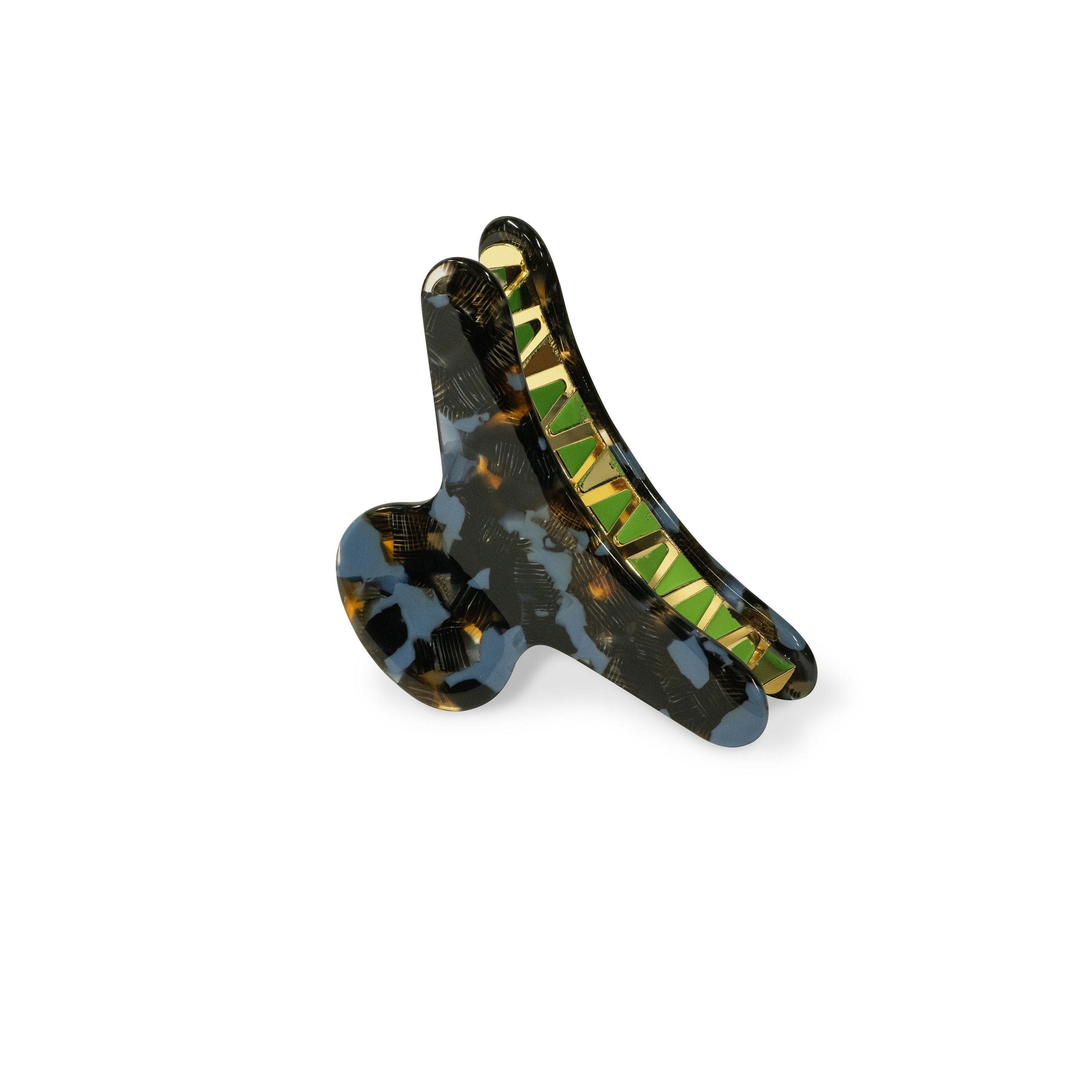 French Claw in Reef Acetate Tortoise Shell Hair Clip Gold - Etsy