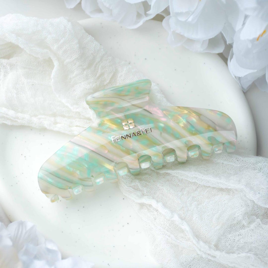 Desert Opal Wave Claw | Italian Acetate Hair Clip - Etsy