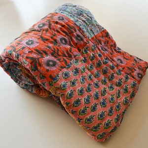 Patchwork Printed Razai Jaipuri Print Quilt Razai Blanket - Etsy Canada