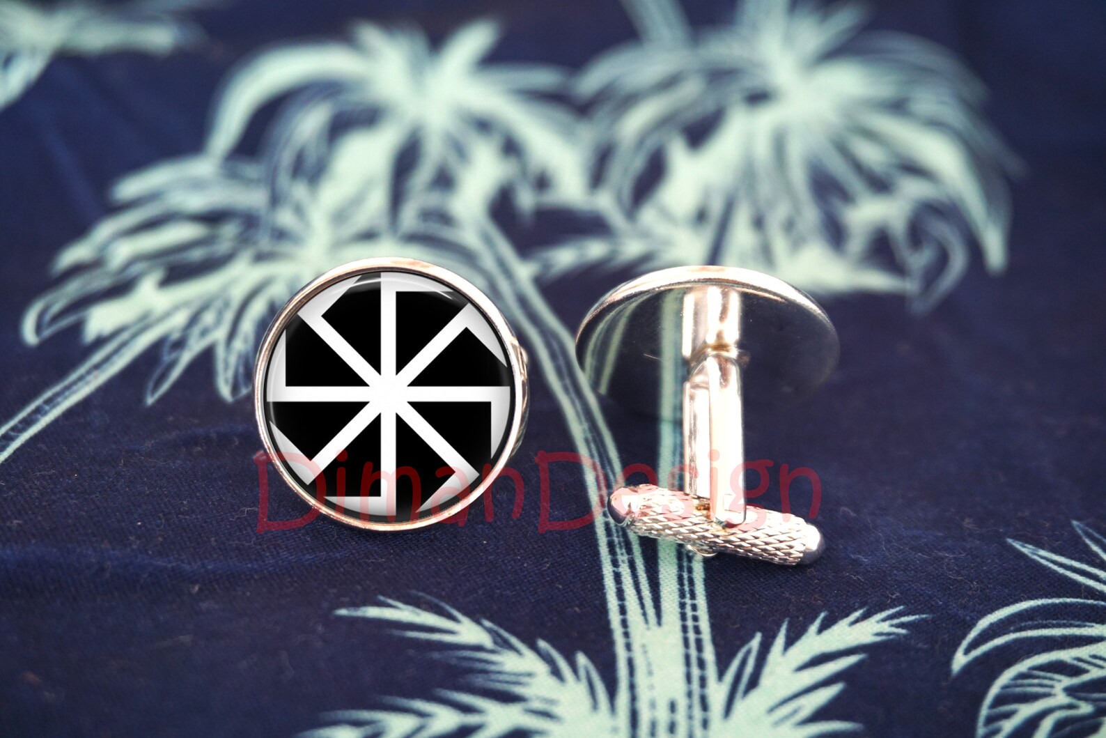 KOLOVRAT Swastika Rune Cufflinks Swastika Jewelry Occult | Etsy