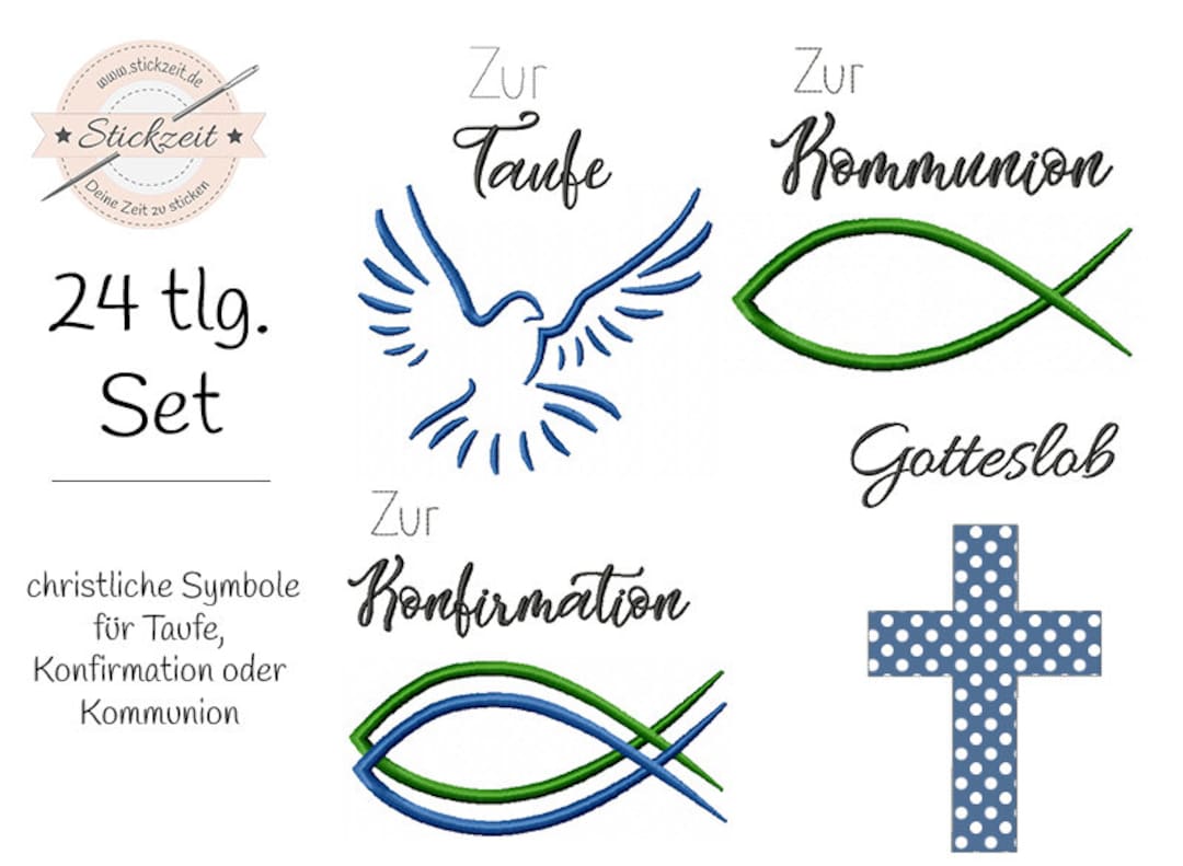 Baptism, Confirmation, Communion Doodle Embroidery File - Etsy