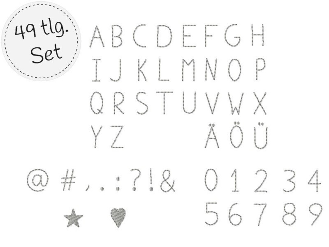 Mini ABC With Numbers and Special Characters - Etsy
