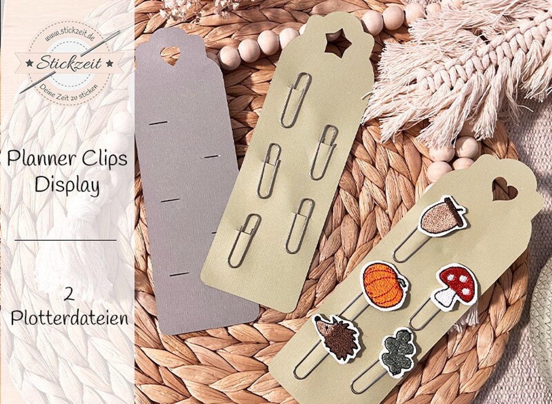 Planner Clip Display Plotter File - Etsy