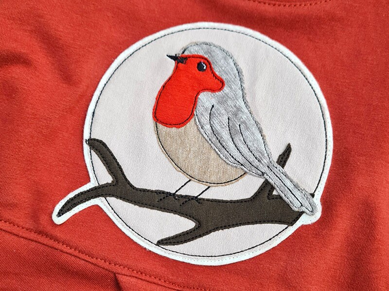 Robin - Doodle Embroidery File - Etsy