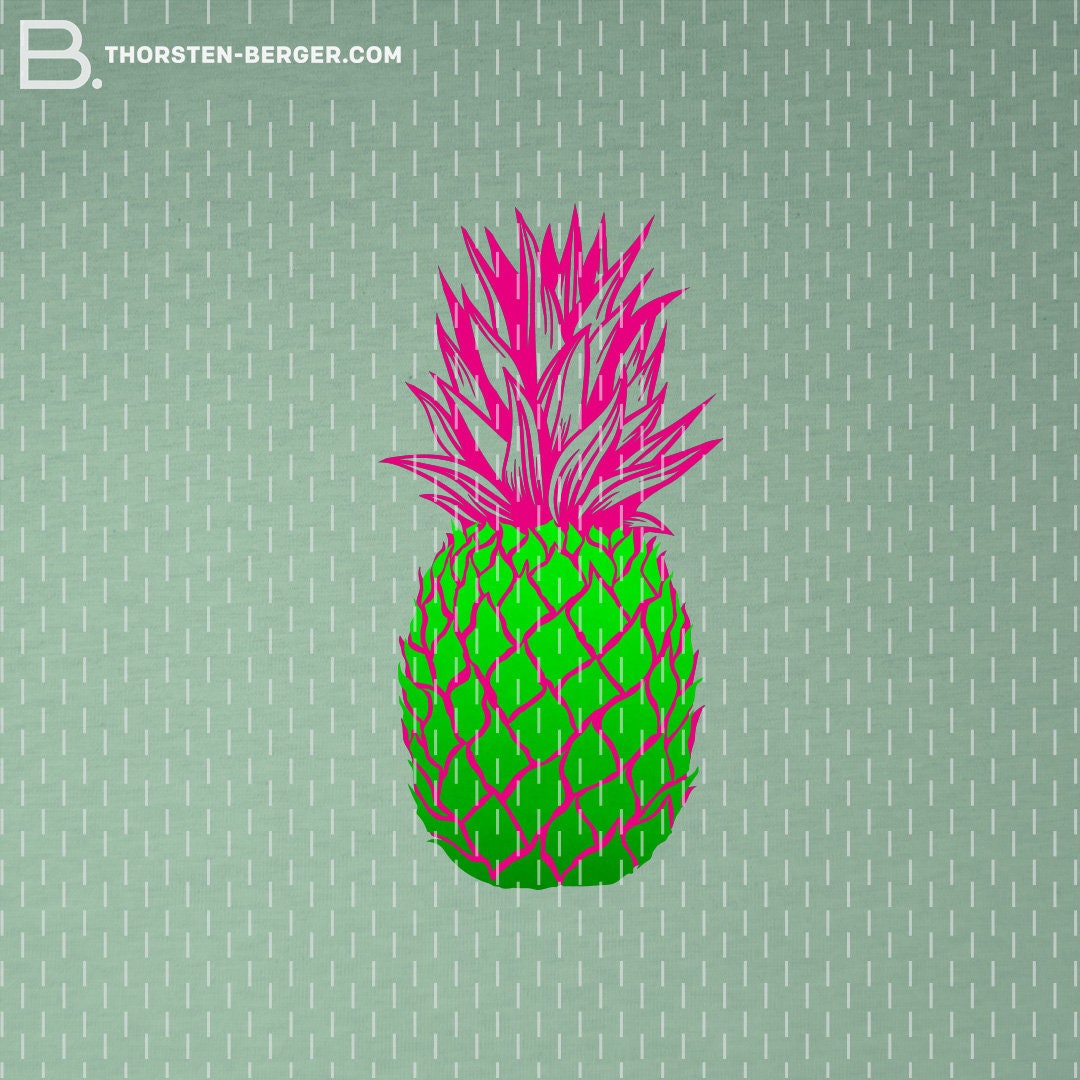 Plotter Motif happy Pineapple by Thorsten Berger // Plotting / Summer ...