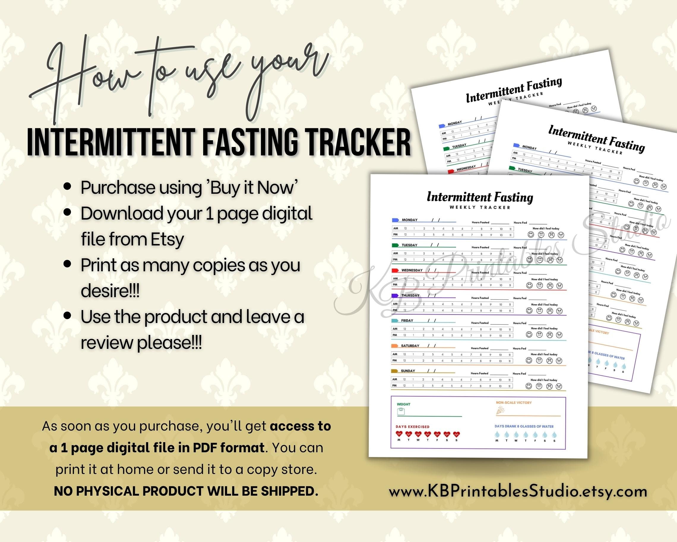 Intermittent Fasting Tracker, Habit Tracker, Diet Tracker, Habit ...