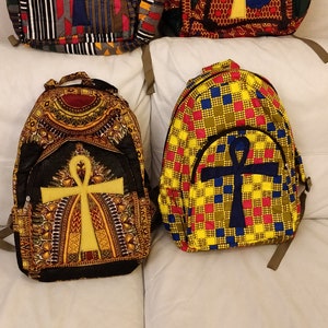 Ankh African Print Bags ( Yellow ) - Etsy