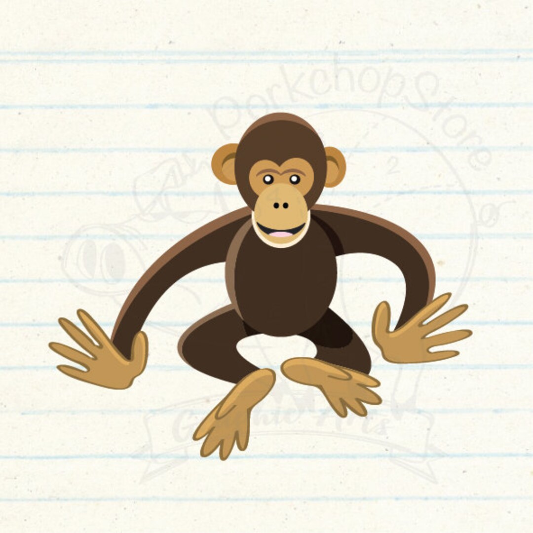 Monkey Svg, DXF, PNG, Cutting File, Printable, Instant Download 0008 - Etsy