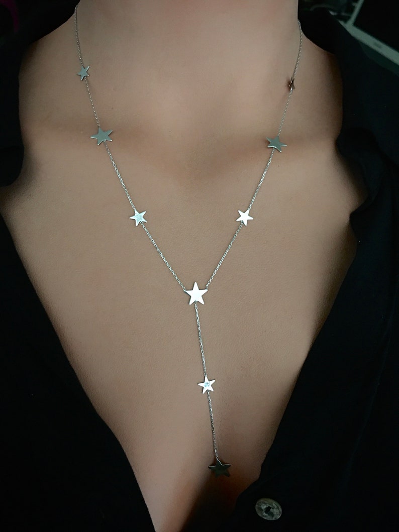 Y Necklace / Lariat Y Necklace / Star Necklace - Etsy
