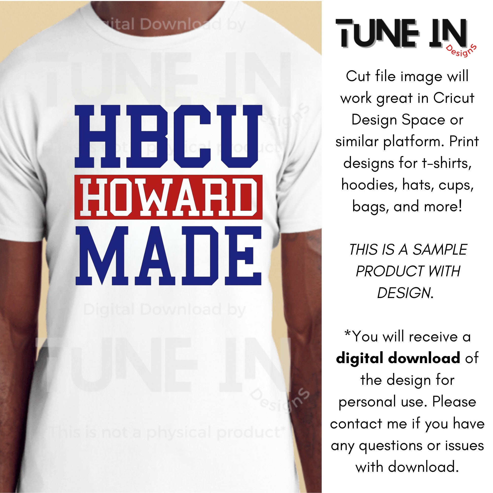 HBCU Made Howard University Design Jpg Png HBCU Hoodie T Shirt - Etsy