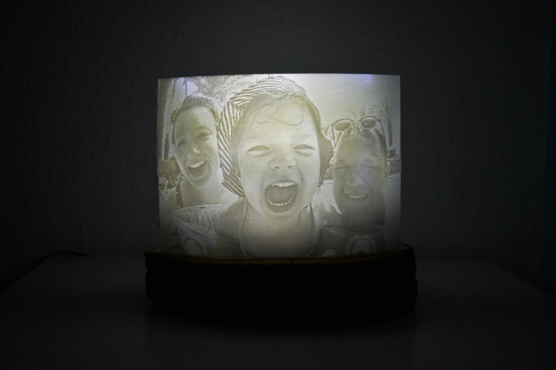 3D Photo Lithophanie Personalized With Your Desired Image - Etsy