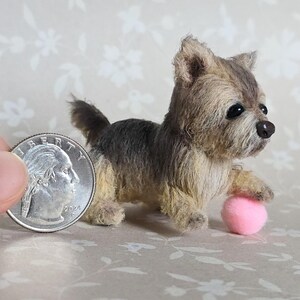 Miniature Yorkshire Terrier, Miniature Toy, Miniature Dog, OOAK Toy ...