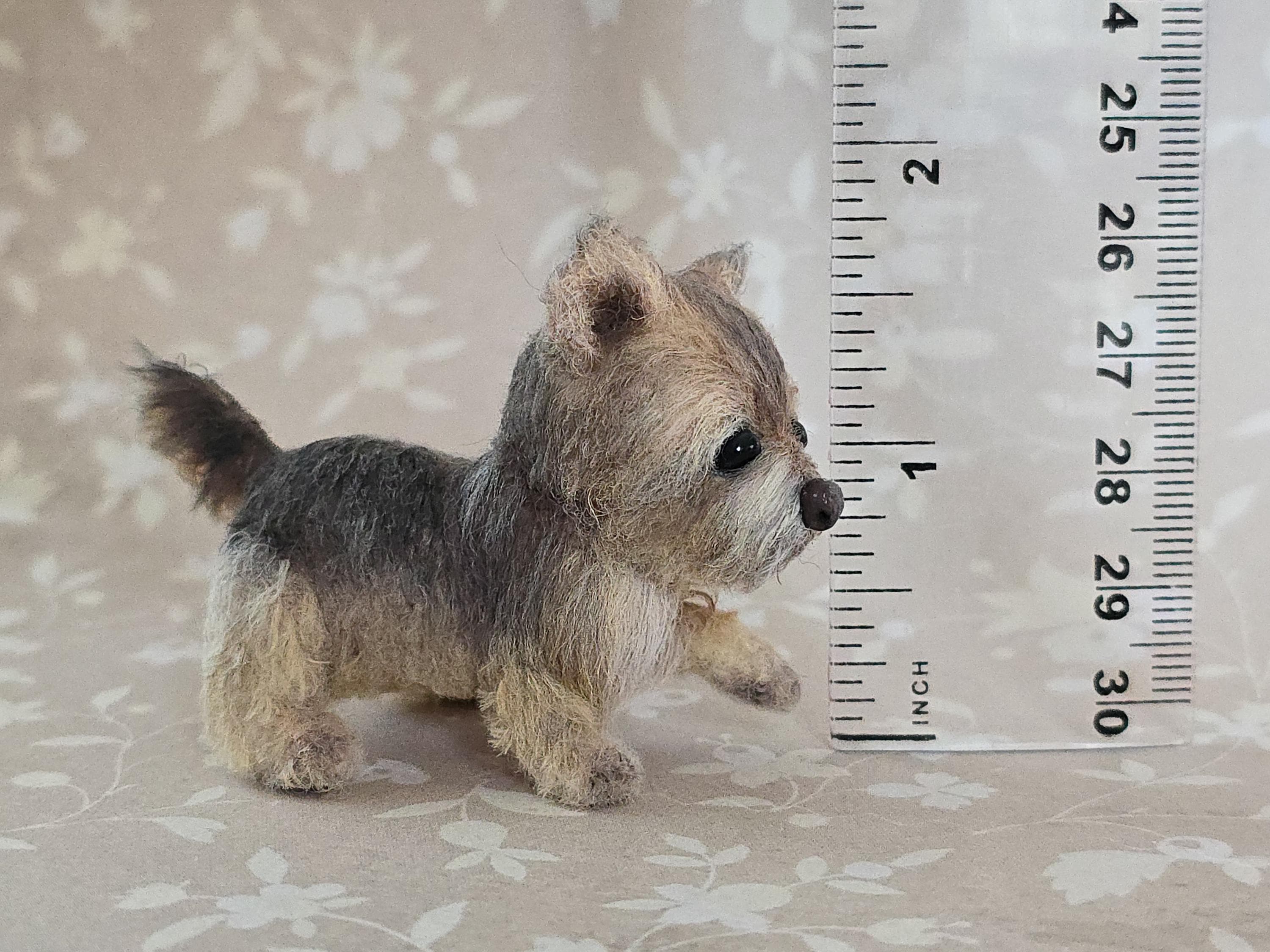 Miniature Yorkshire Terrier, Miniature Toy, Miniature Dog, OOAK Toy ...
