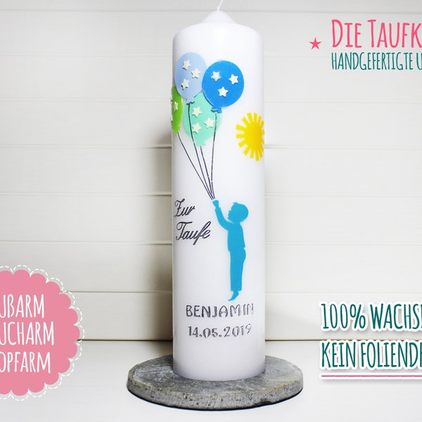 Taufkerze jungen - Etsy.de
