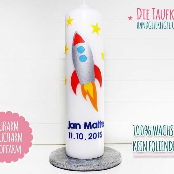 Rocket Candle - Etsy