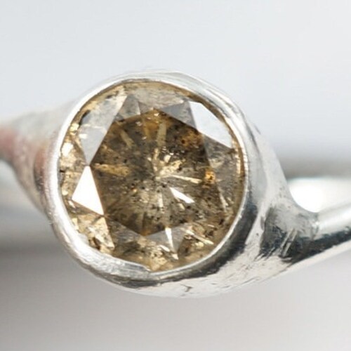 Notched Diamond Wedding Ring 1/4CT Curved Anniversary Guard - Etsy