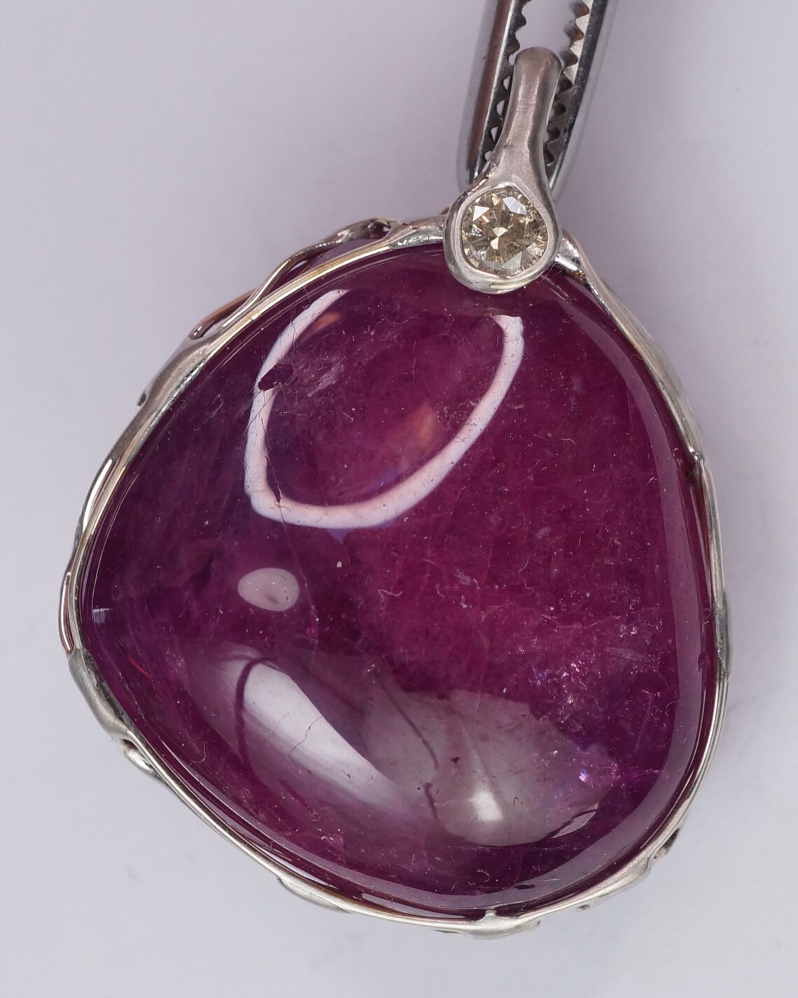 Ruby Diamond Pendant - Etsy