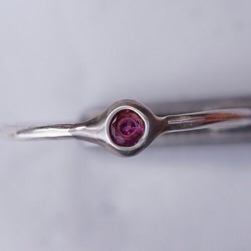 Real Ruby Ring Flower Ring Natural Ruby Vintage Ruby Ring | Etsy