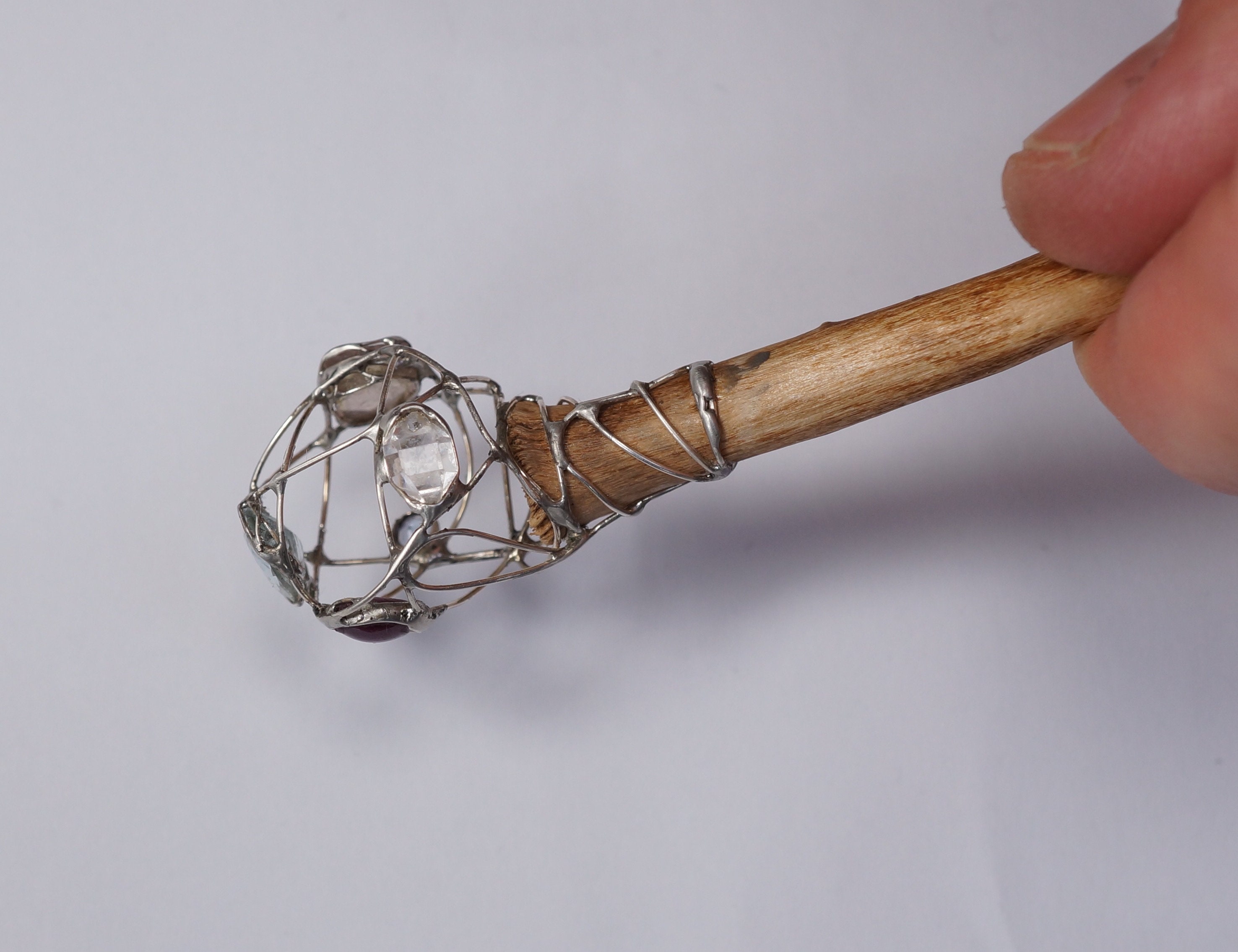 Magic wand with lots of precious stones | Etsy