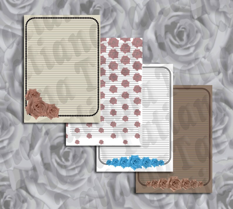 Rose Frame Clipart, Roses PNG, Digital Art Frames, Floral Borders ...