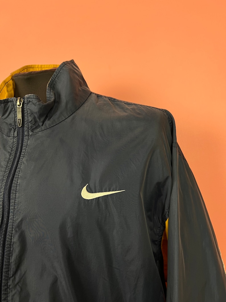 Nike Vintage Rare Jacket Swoosh Rain Coat Oversized Gift Rave ...