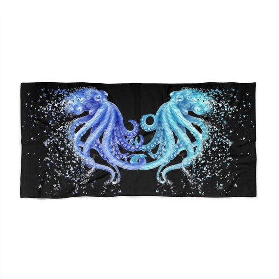 Octopus Cephalopod Beach Towel | Etsy