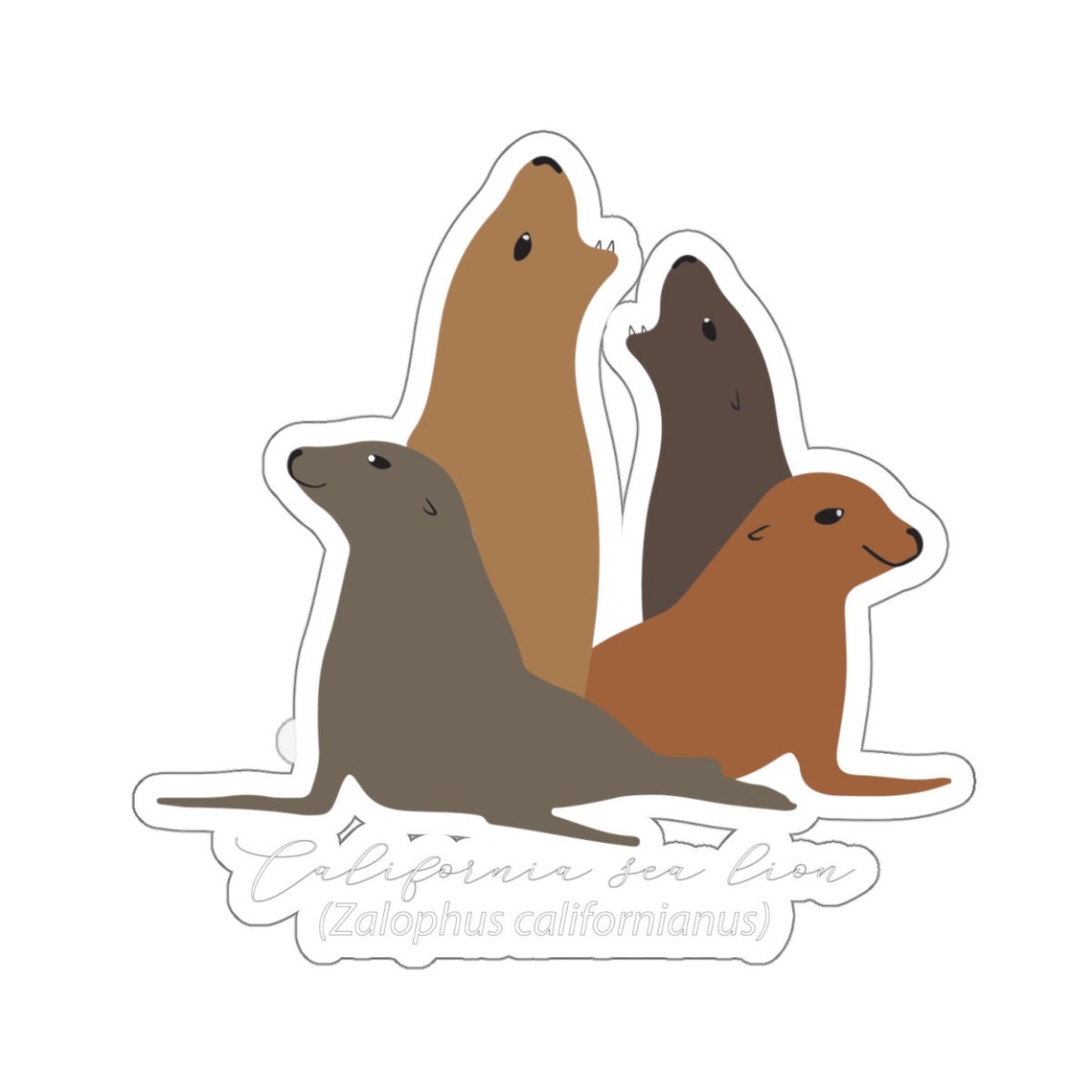 Sea Lion4 Sticker | Etsy