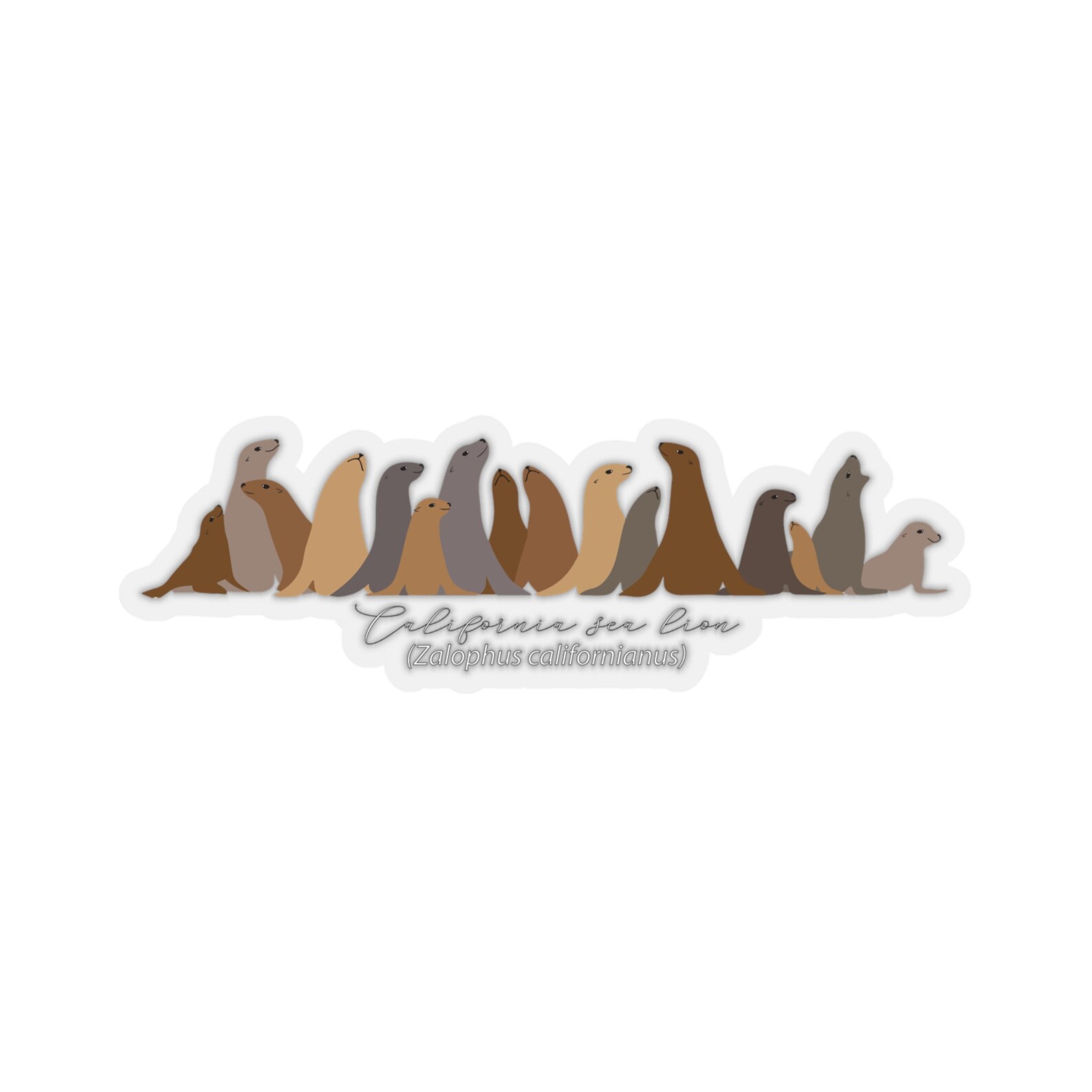 Sea Lion Sticker - Etsy