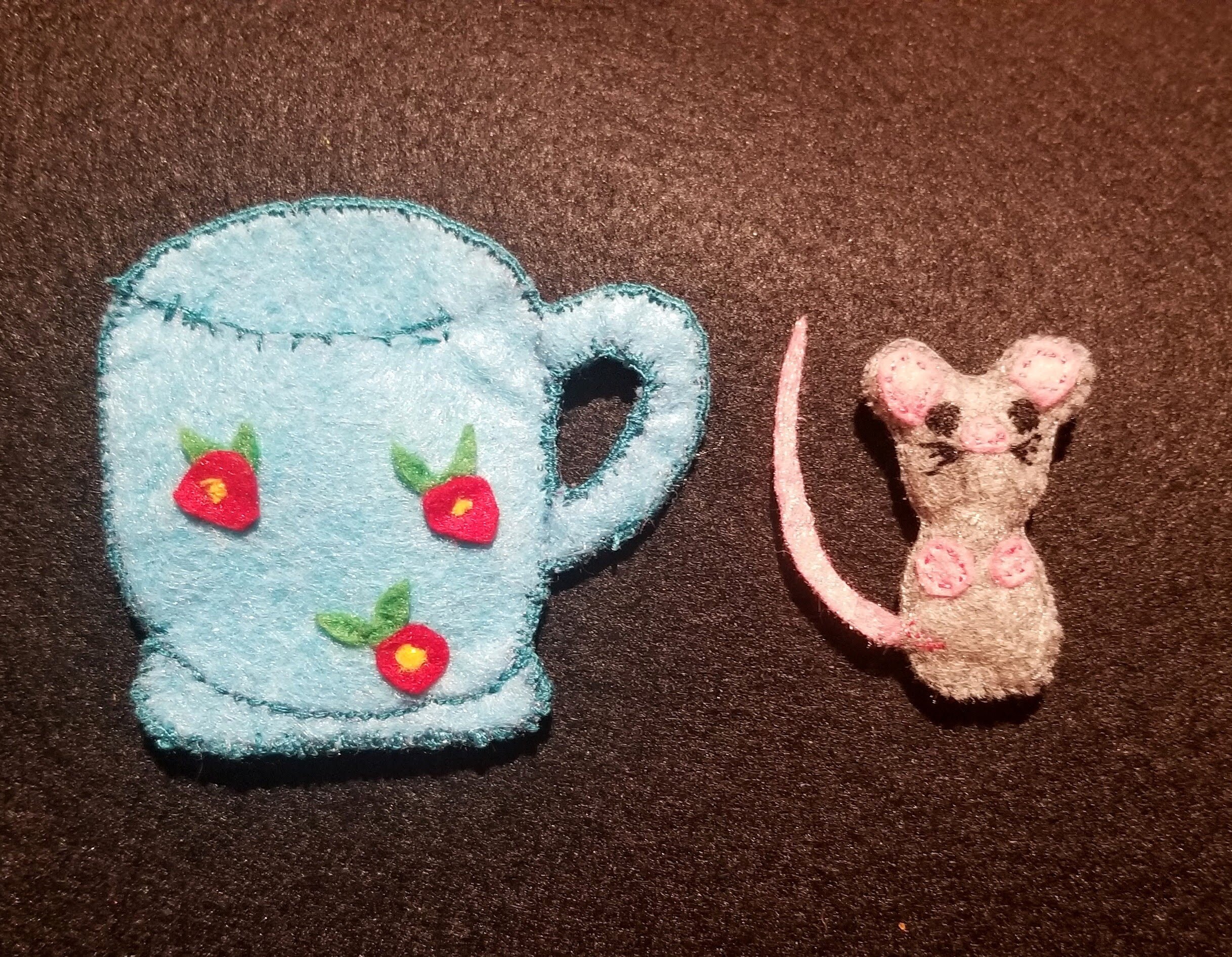Adorable Mouse in Teacup Felt Set - Etsy