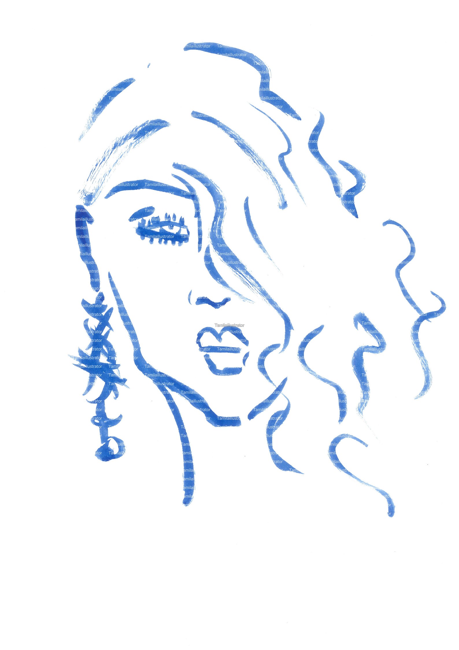 5 Faces Silhouettes Clipart Free for Commerical Use Digital - Etsy