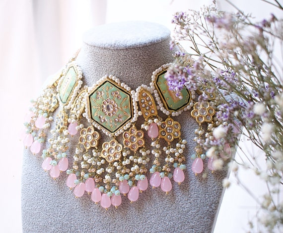 Mint Colour Bridal Jewellery 2024 www.epicamlv