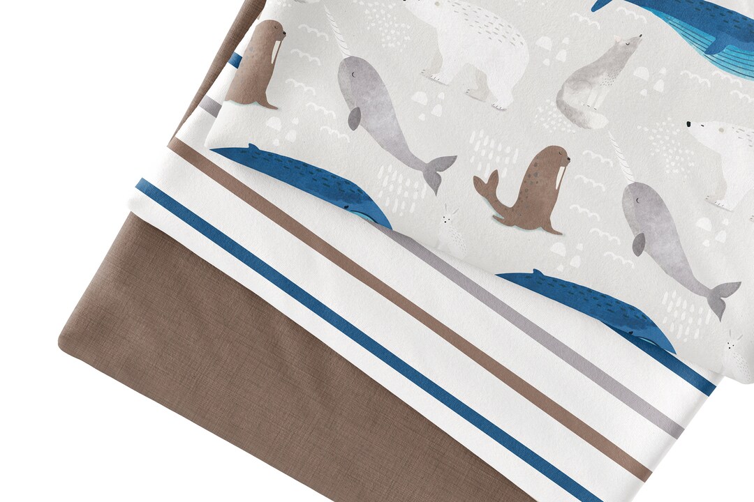 Own Production Organic Jersey / French Terry Animals Arctic - Etsy