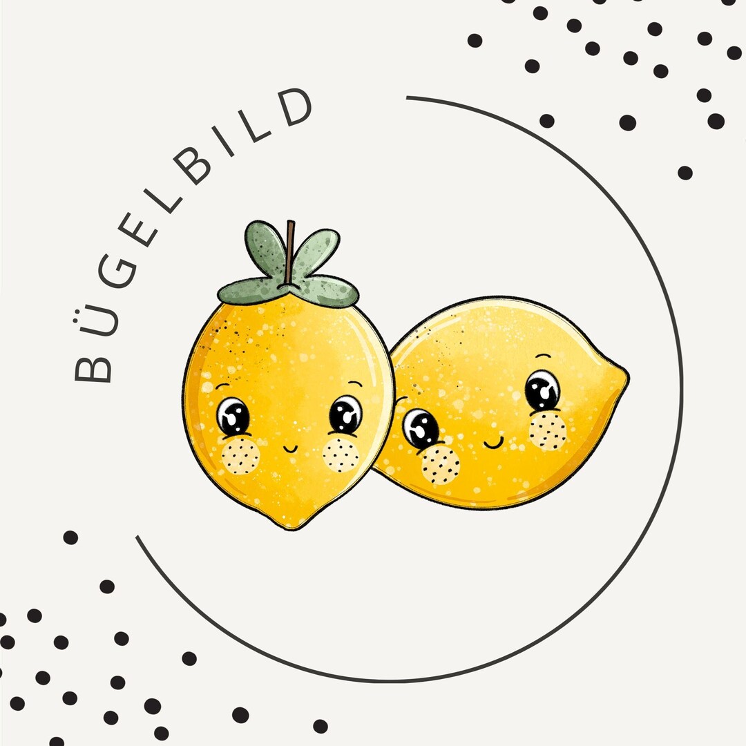 Sweet Lemons Iron-on Transfer – Cute Lemon Motif for Children's ...