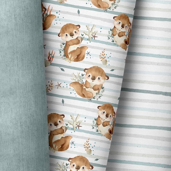 Otter Fabric - Etsy