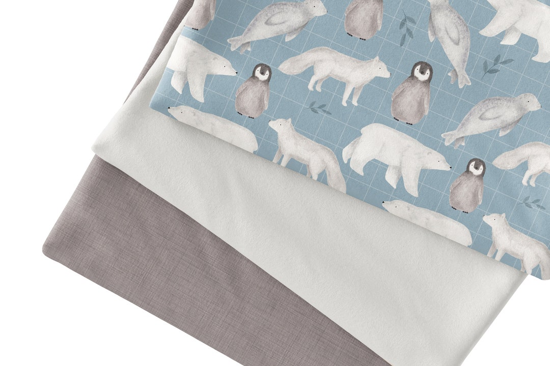 Own Production Organic Jersey / French Terry Animals Winter - Etsy