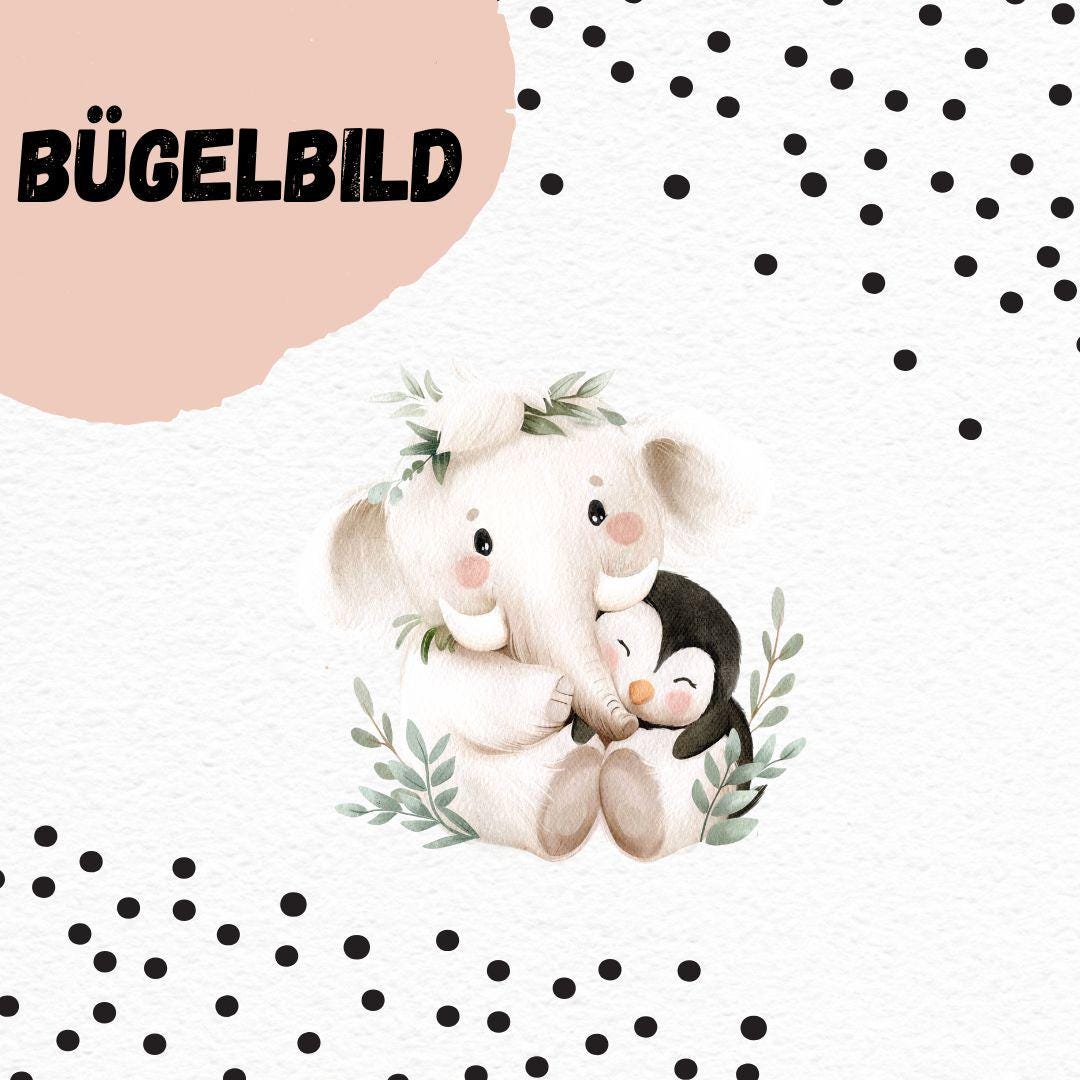 Iron-on Image mammoth and Penguin - Etsy