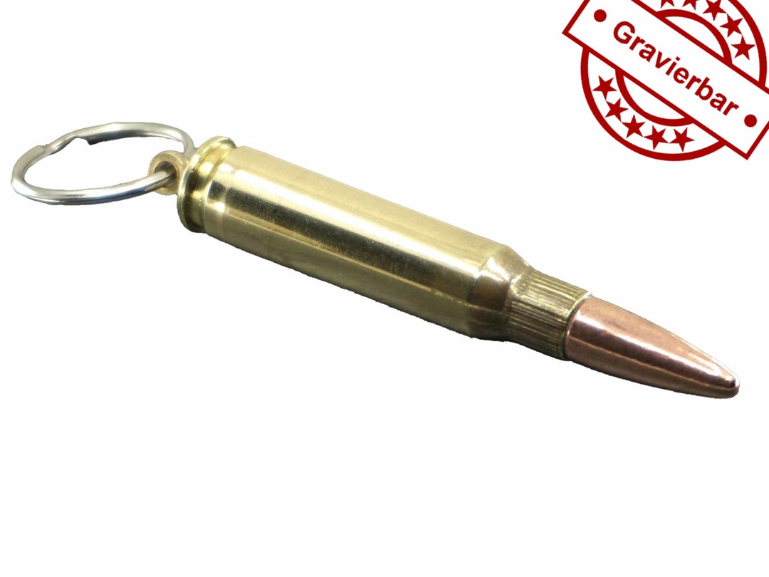 Keychain With Original .308 Win Cartridge, Brass (customizable) - Etsy