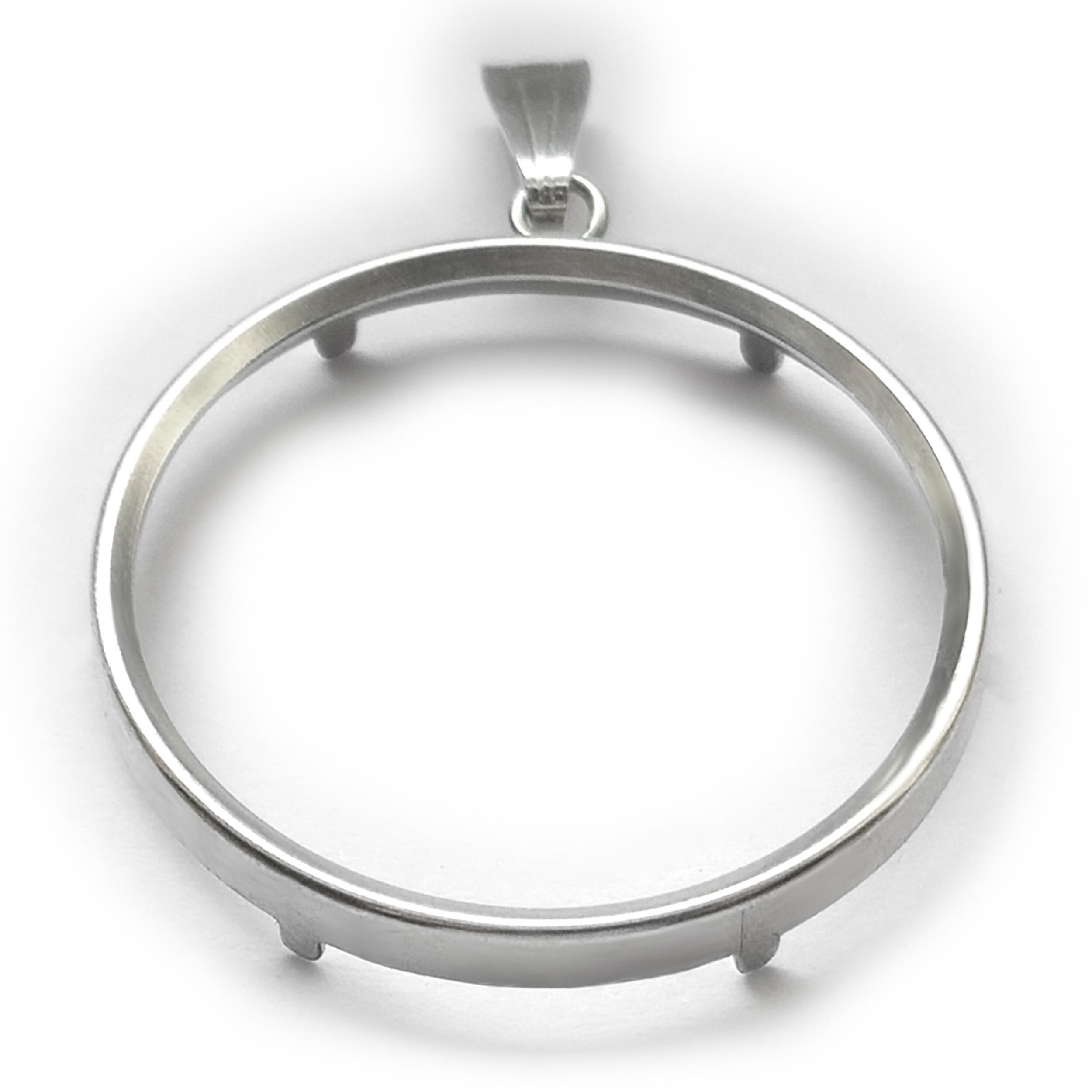 Coin Bezels, Silver 925, Inner Diameter 13.2 to 41.2 Mm / Coin Bezel ...
