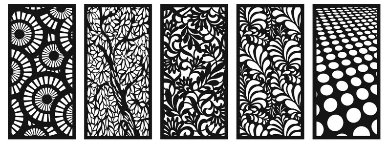 Ornamental Laser Cut Panels Vector File 15 Pcs Bundle | Etsy