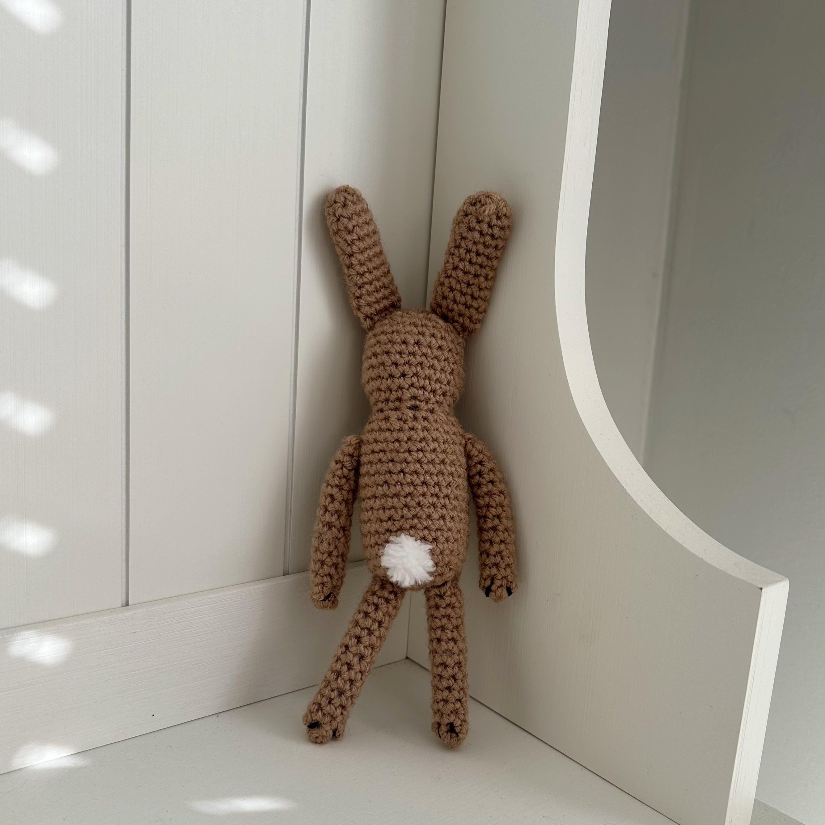 Rabbit in Overalls Crochet Pattern, Cute Bunny Crochet Pattern, Stuffed ...