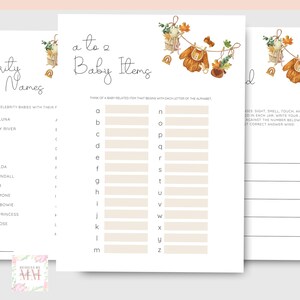 Girl Fall Clothesline Baby Shower Games, Fall Baby Shower Games ...