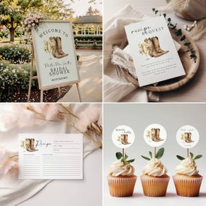 Boots and Bubbly Wedding Shower Bundle, Boots and Bubbly Bridal Shower ...