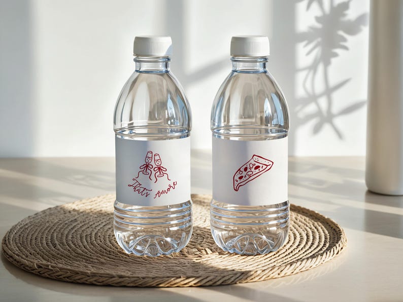 That's Amore Water Bottle Labels, Editable Bridal Shower Decor ...