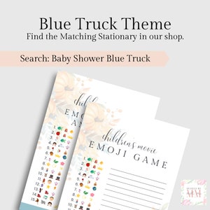 Blue Truck Baby Shower Game Bundle, Fall Boy Baby Shower Games Bundle ...