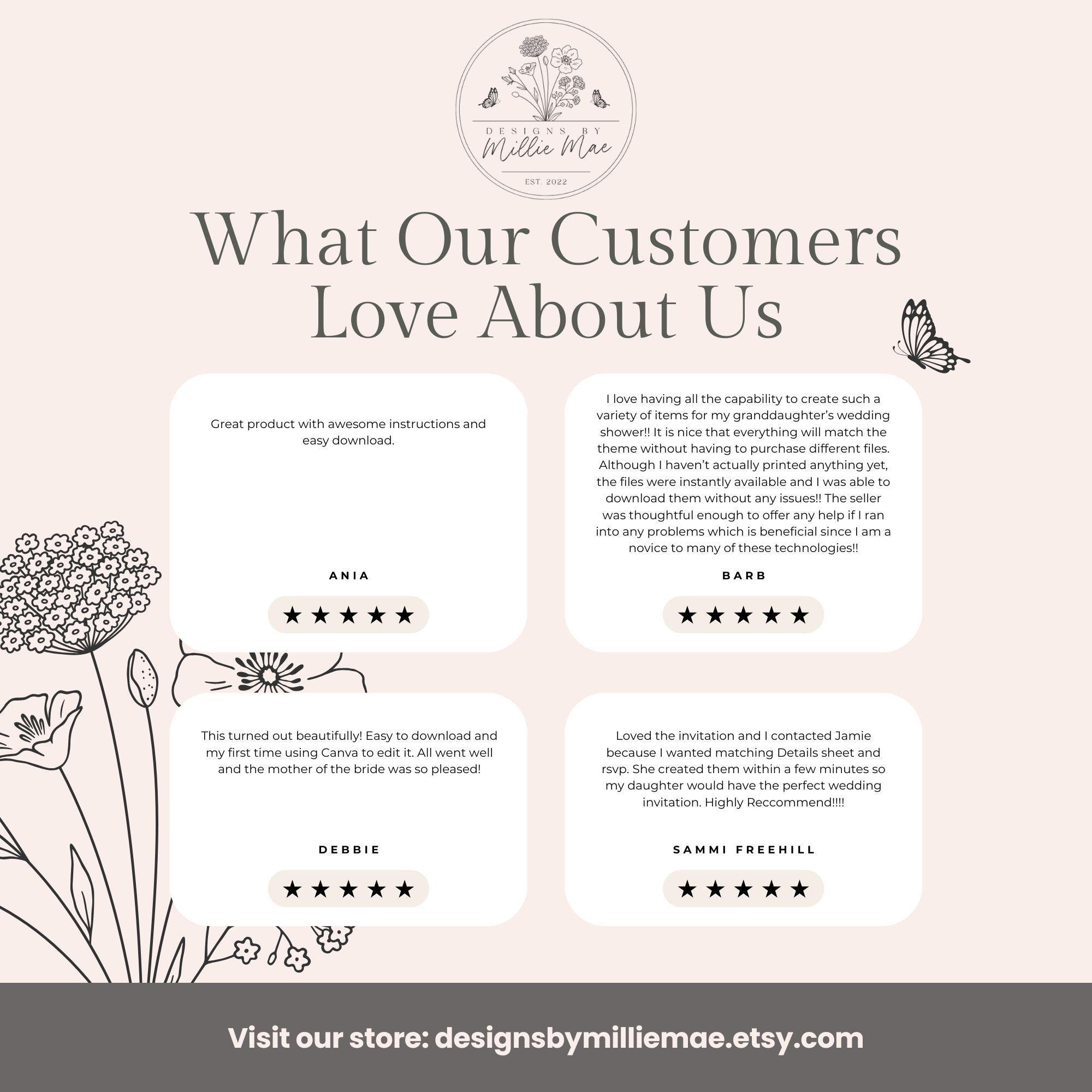 Wildflower Jam Jar Lid Favor Tag - Editable Wildflower Wedding Lid ...