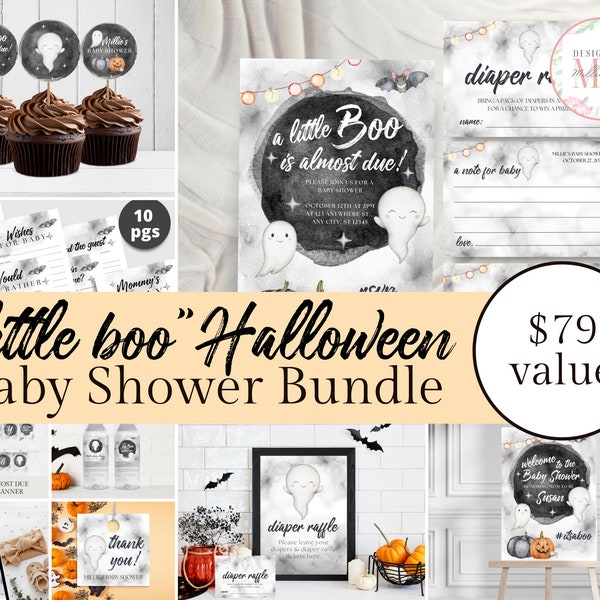 Editable Little Boo Baby Shower - Etsy