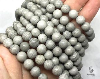 Gray grey beads | Etsy